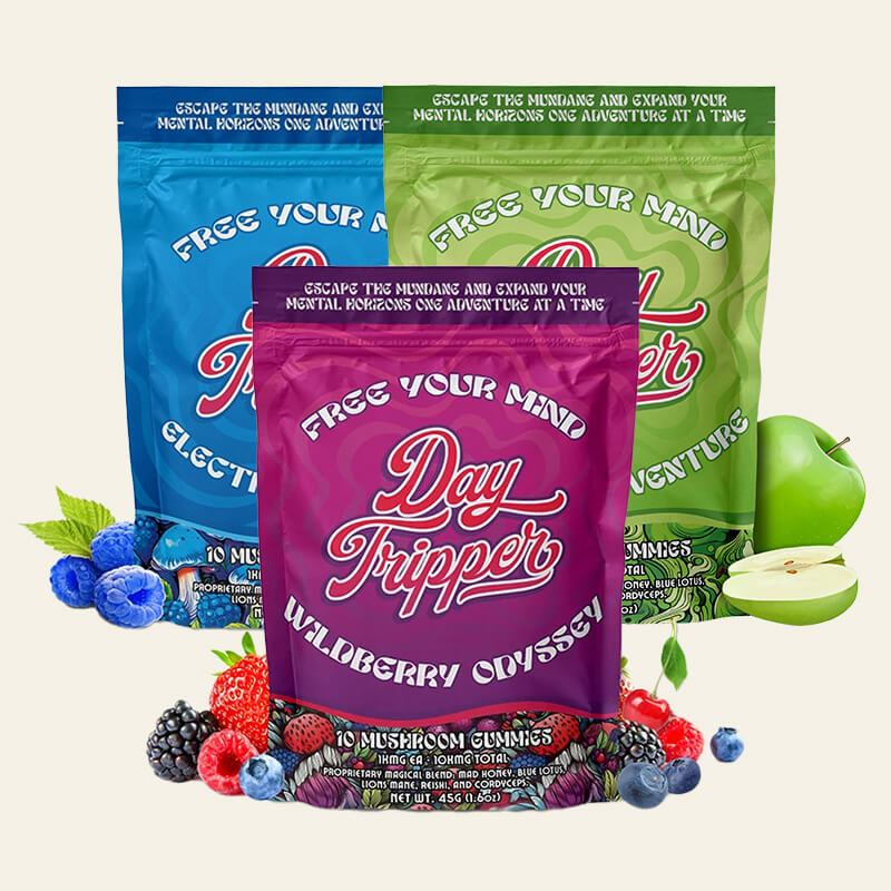 Day Tripper Mushroom Gummies - All Flavors – 50 Shades Of Green